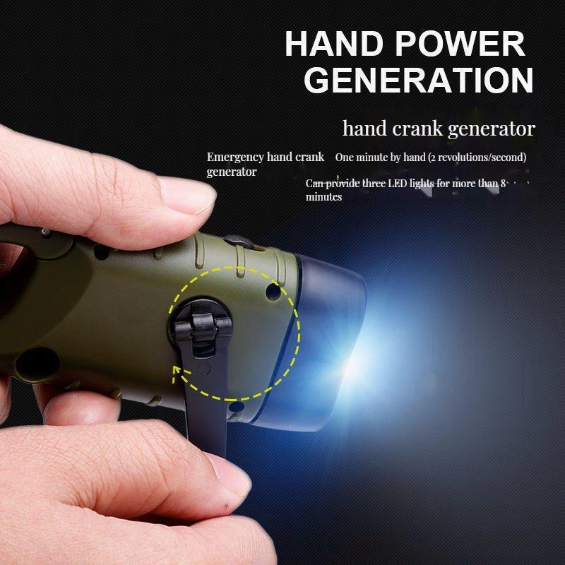Ready-made inventory Solar powered charging flashlight LED emergency ...