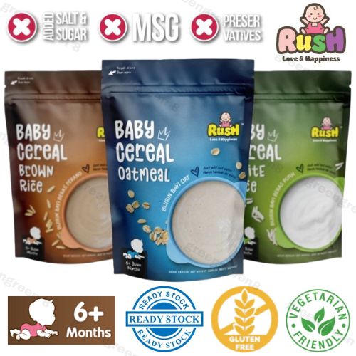RUSH BABY Baby Cereal 150gm (15g x 10sachets) | Shopee Malaysia