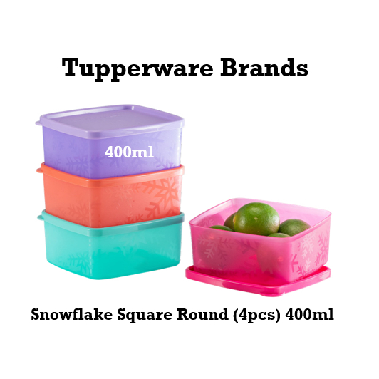 Tupperware Square Round Set (4pcs ) 400ml OR Disney Mickey Minnie Snack ...