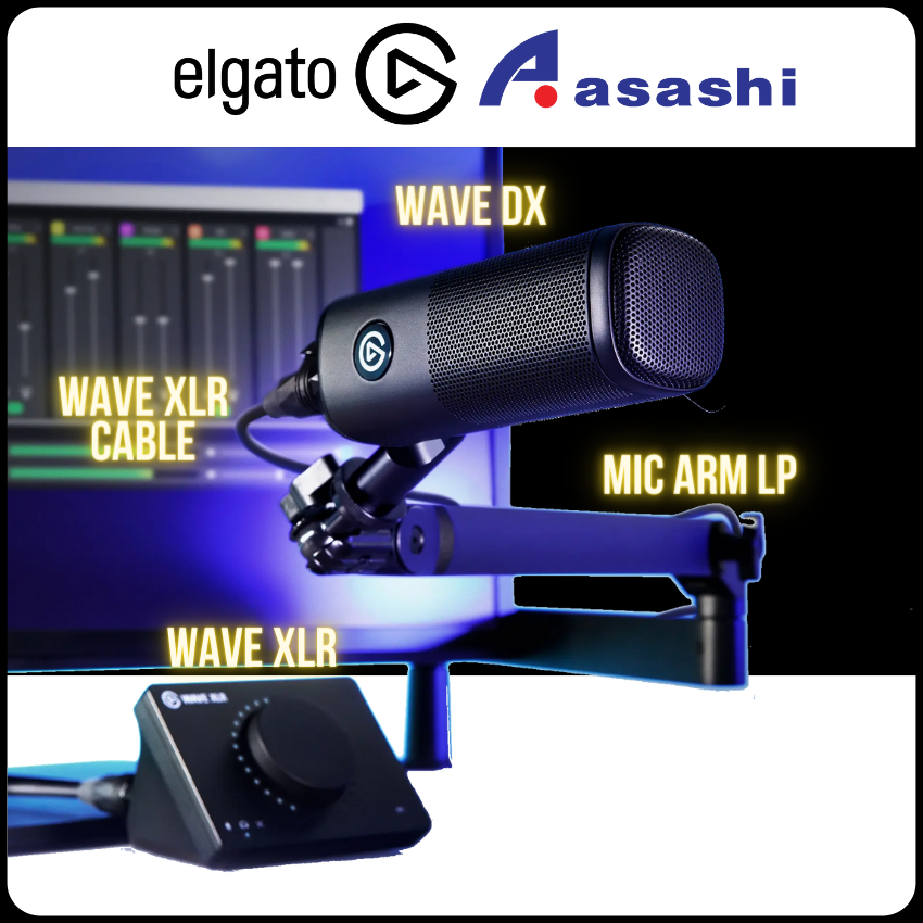 Elgato WAVE DX | WAVE XLR | WAVE XLR Cable | WAVE Mic Arm | WAVE Mic ...