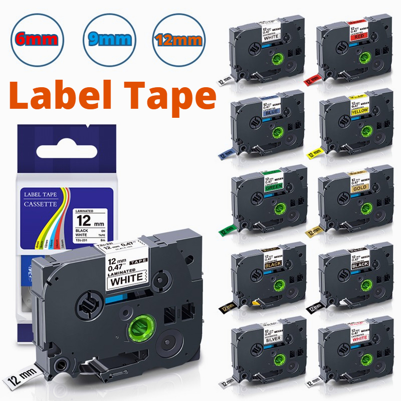 BYZ TAPE TZe231 TZe131 TZe431 TZe631 TZe831 Laminated White Label Tape ...