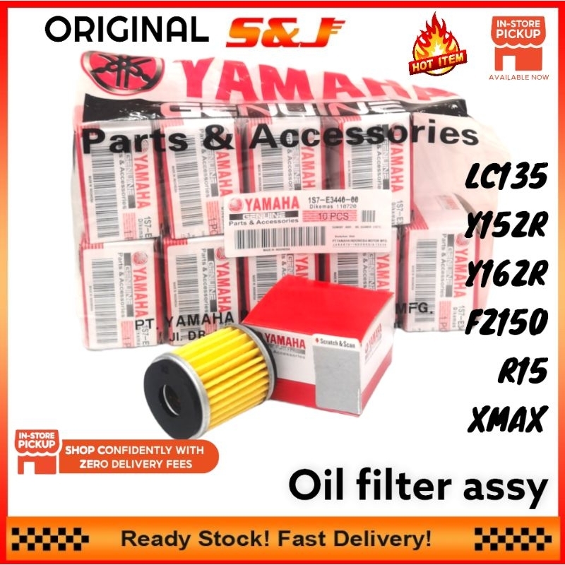 YAMAHA ORIGINAL LC135 Y15ZR Y16ZR FZ150 R15 XMAX SRL115 FI OIL FILTER ...