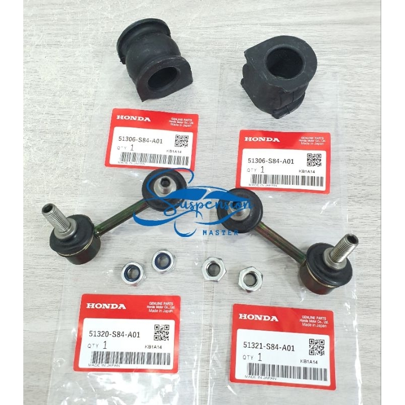 4 IN 1 SET - FRONT STABILIZER BUSH / STABILIZER LINK - HONDA ACCORD S84 ...