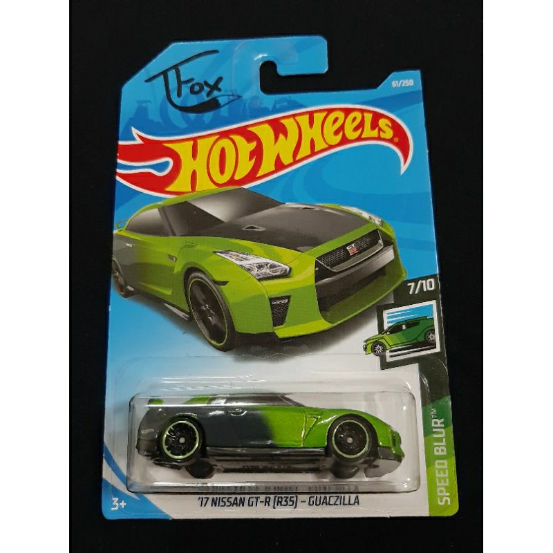Hot Wheels 17 NISSAN GT-R(R35)GUACZILLA - TFox | Shopee Malaysia