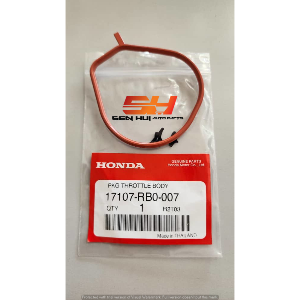 Honda BRV / CITY / JAZZ 17107-RB0-007 GASKET O RING inlet manifold x ...