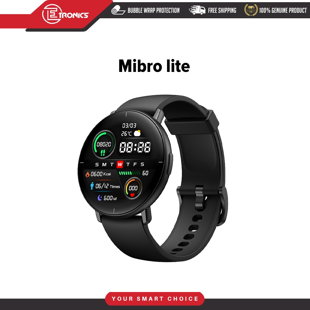 Mibro Watch Lite - Smooth metal body - Original Warranty by Doogee Malaysia | Shopee Malaysia