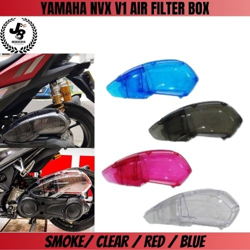 YAMAHA NVX V1 AIR FILTER BOX TRANSPARENT NVX 155 AIRFILTER COVER SMOKE ...