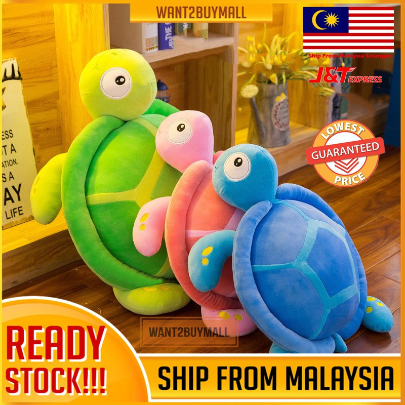 🇲🇾 🏆Hot Selling🔥 Animal Tortoise Lovely Sea Turtle PP Cotton Plush Soft ...