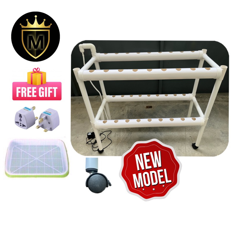 Hydroponics Set 2Layer 36Holes Farm System/Hidroponik Home Apartment ...