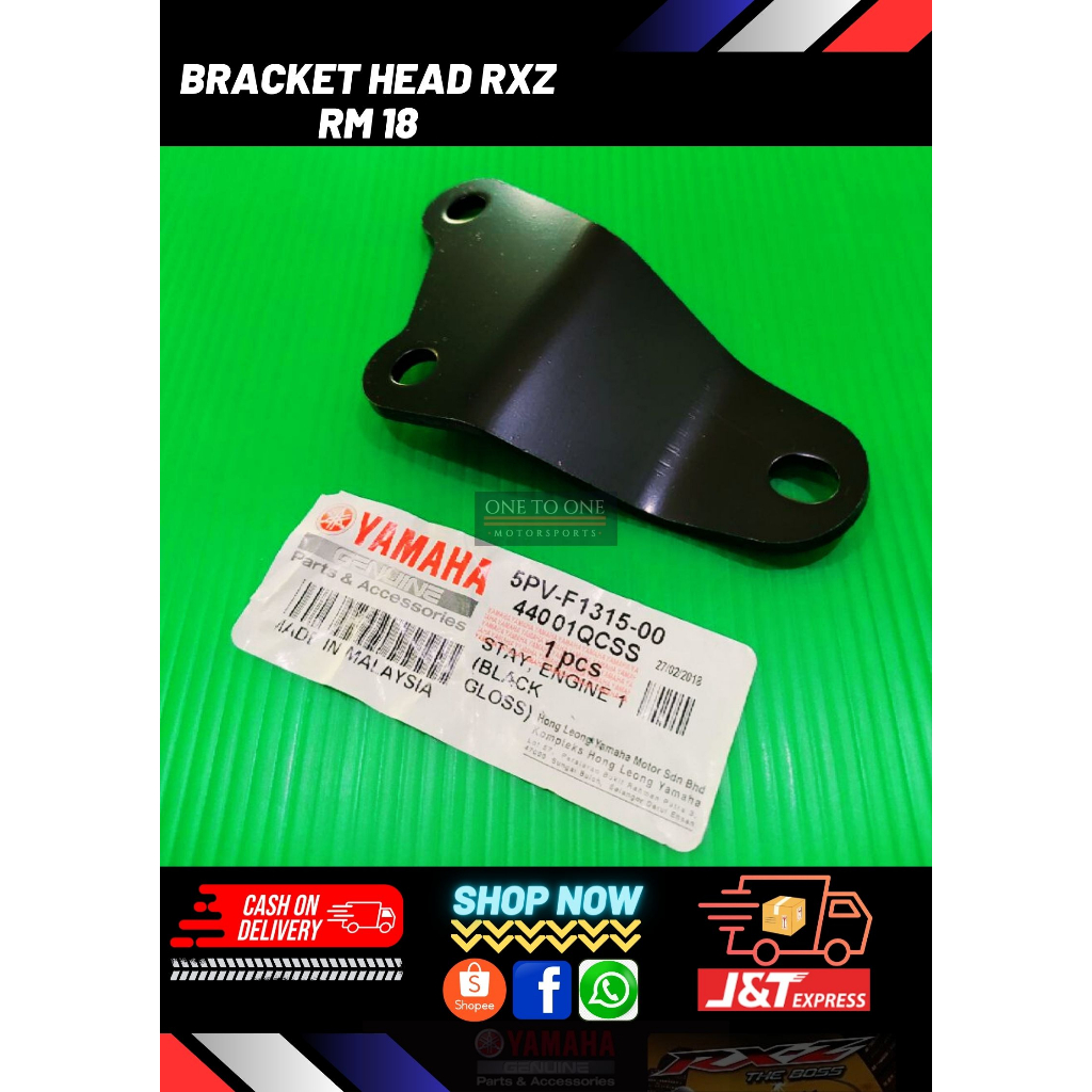 YAMAHA RXZ BRACKET HEAD (100%) ORIGINAL HLY (5PV-F1315--00) | Shopee ...