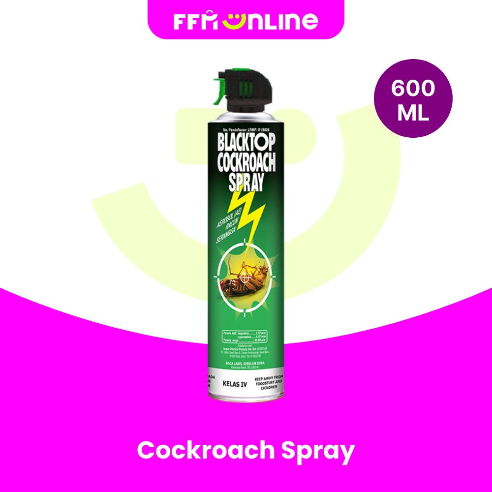 BlackTop Cockroach Spray 600ml | Shopee Malaysia