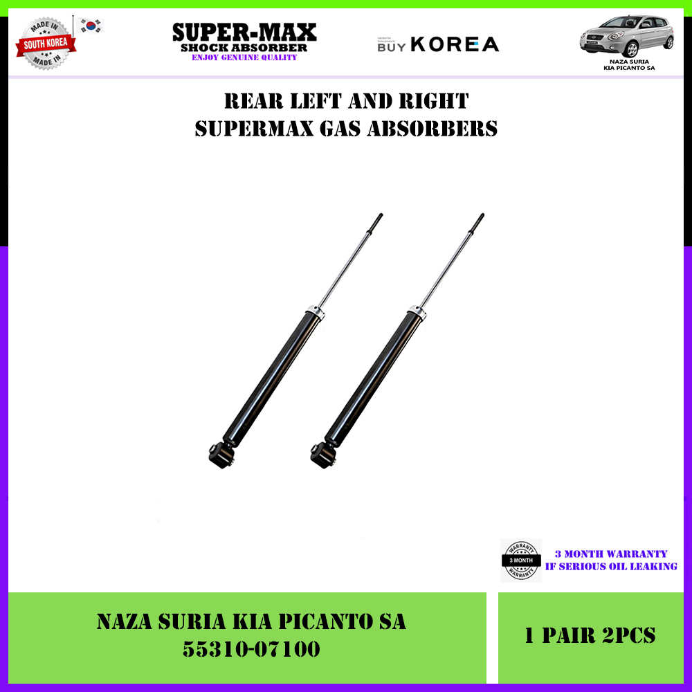 Naza Suria Kia Picanto SA Rear Left And Right Supermax Gas Shock ...
