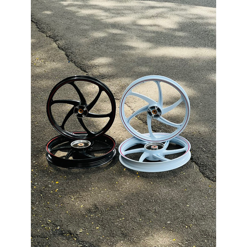 668 Rims Set Honda Wave 125 S Wave100R Wave110 Dash110 6Batang White ...