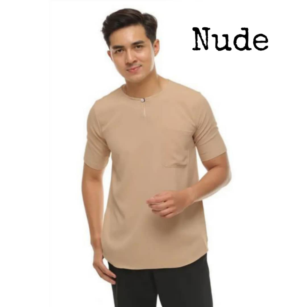 Kurta Lelaki Teluk Belanga Lengan Pendek Moden Man Kurta Eksklusif ...