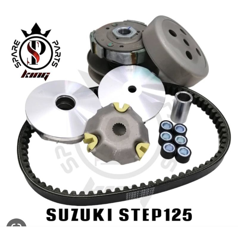 TIMING BELT PULLEY SET STEP 125/SKYDRIVEN PULLEY DEPAN PULLEY BELAKANG ...