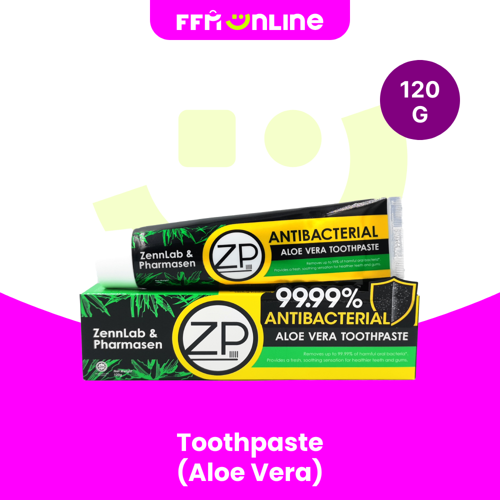 ZP Toothpaste Antibacterial 120g - Aloe Vera | Shopee Malaysia