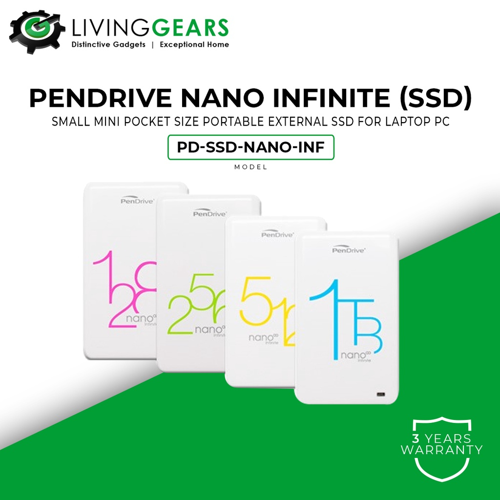 PenDrive Nano Infinite Small Mini Pocket Size SSD (128GB/256GB/512GB ...