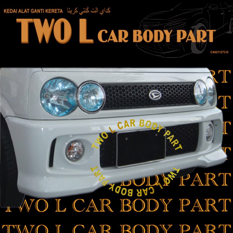 Perodua Kenari (Move Aerodown) bumper bodykit skirt fibre material ...