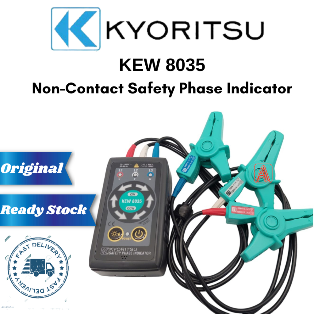Kyoritsu KEW 8035 Non Contact Safety Phase Indicator ~ Original 👍 12 ...