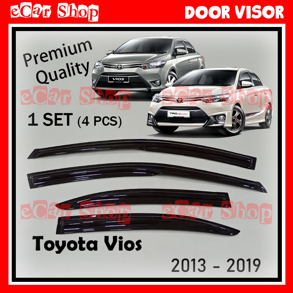 Toyota Vios 2013 NCP150 XP150 Door Visor Mugen Vios 2014 2015 2016 2017 ...