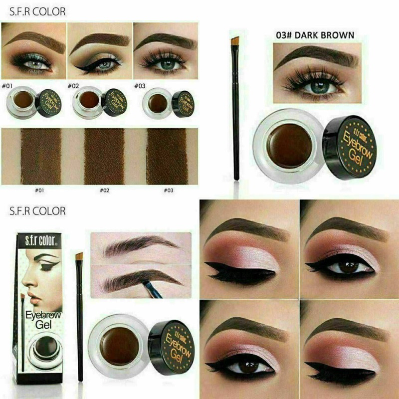 SFR GEL EYEBROW WITH BRUSH | Shopee Malaysia