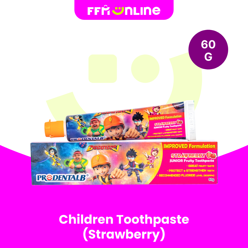 Prodental-B Junior Fruity Toothpaste 60g - Strawberry | Shopee Malaysia