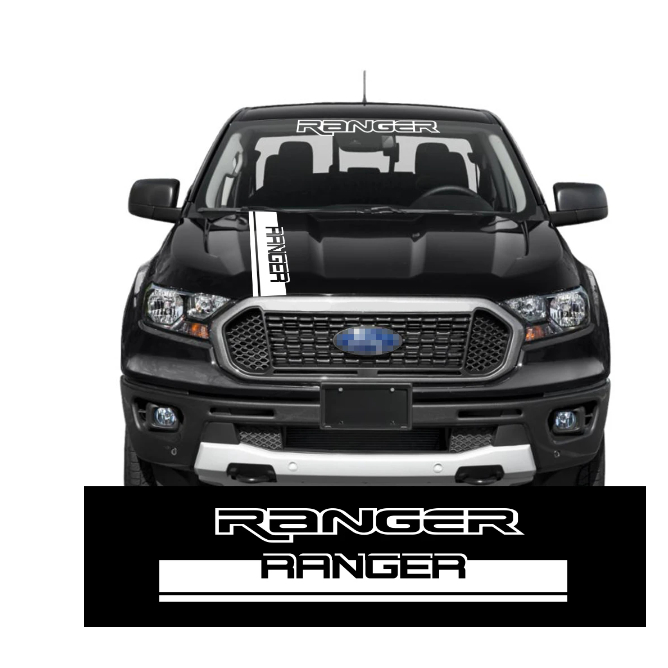 Car Decals For Ford Ranger Raptor Pickup Truck Graphic Windshield Hood ...