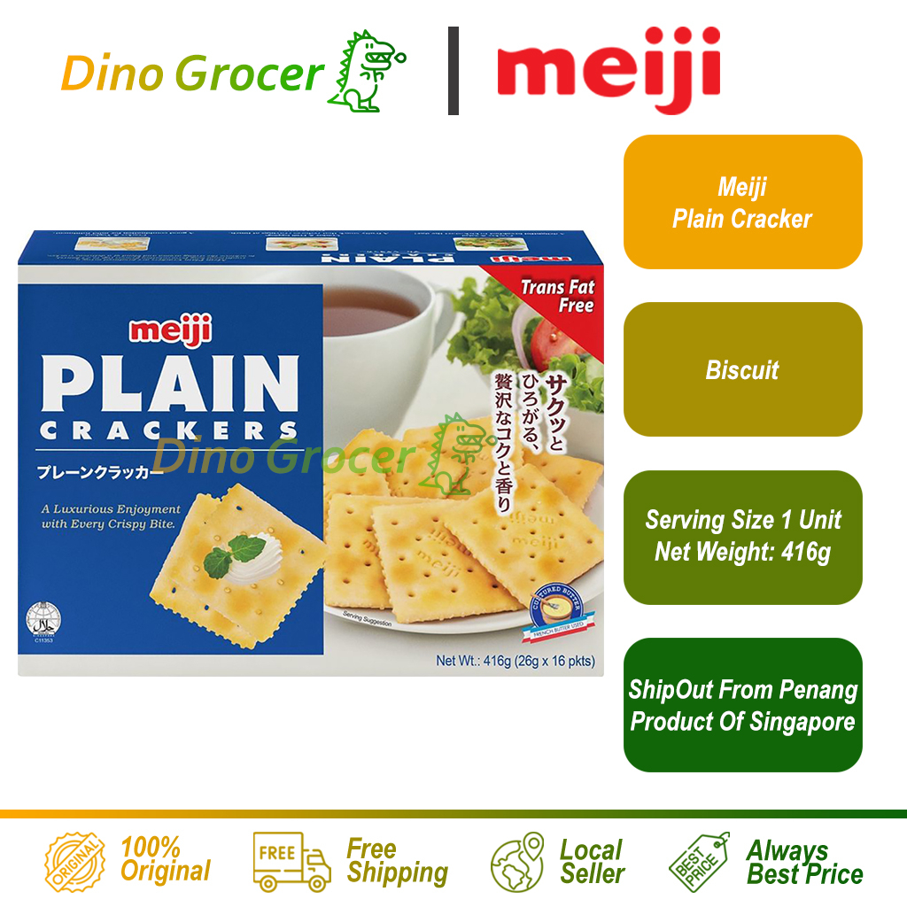 Meiji Plain Cracker Original 416g 明治苏打饼 | Shopee Malaysia
