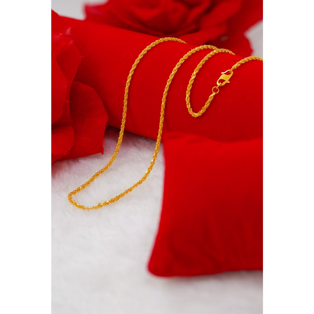 RANTAI LEHER EMAS BANGKOK (70CM) | Shopee Malaysia