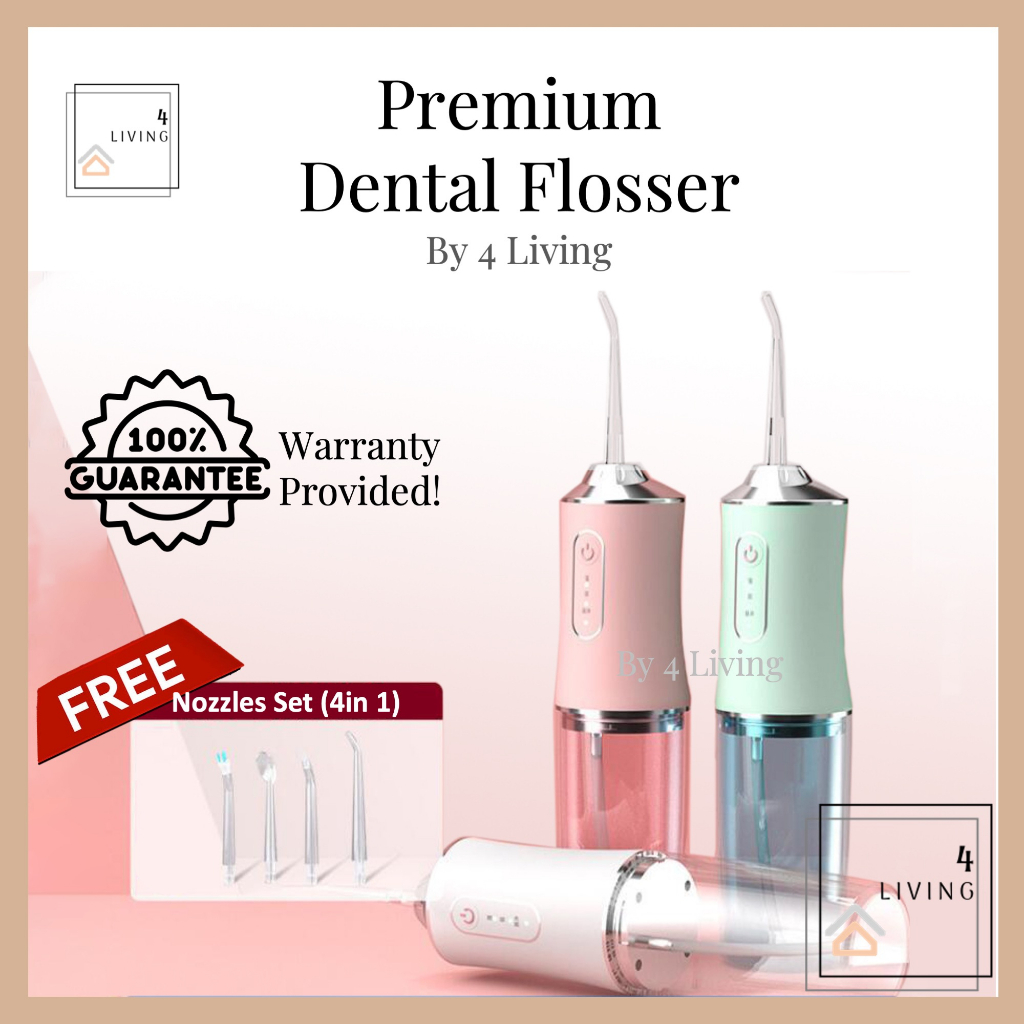 Portable Water Floss Teeth Cleaner Water Jet Nozzle Dental Water ...