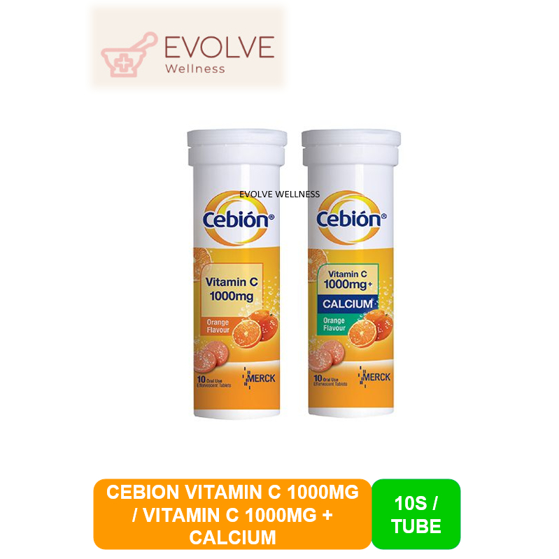 [FREE GIFT] Cebion Vitamin C 1000mg + Calcium Effervescent Tablet 10S ...