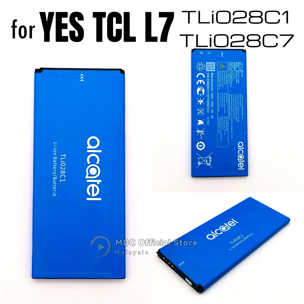 MDC Battery suitable for Yes Alcatel / TCL L7 Battery TLi028c7 TLi028c1 Yes M631Y B40 Jaringan ...