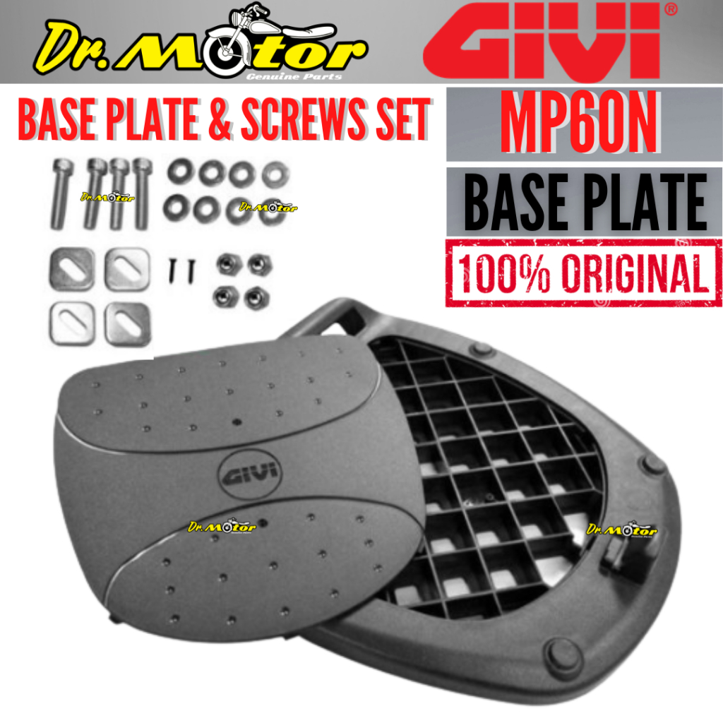 GIVI BASE PLATE + SCREW SET COMPLETE TAPAK BOX KOTAK Givi MP60N 100% ORIGINAL GIVI | Shopee Malaysia