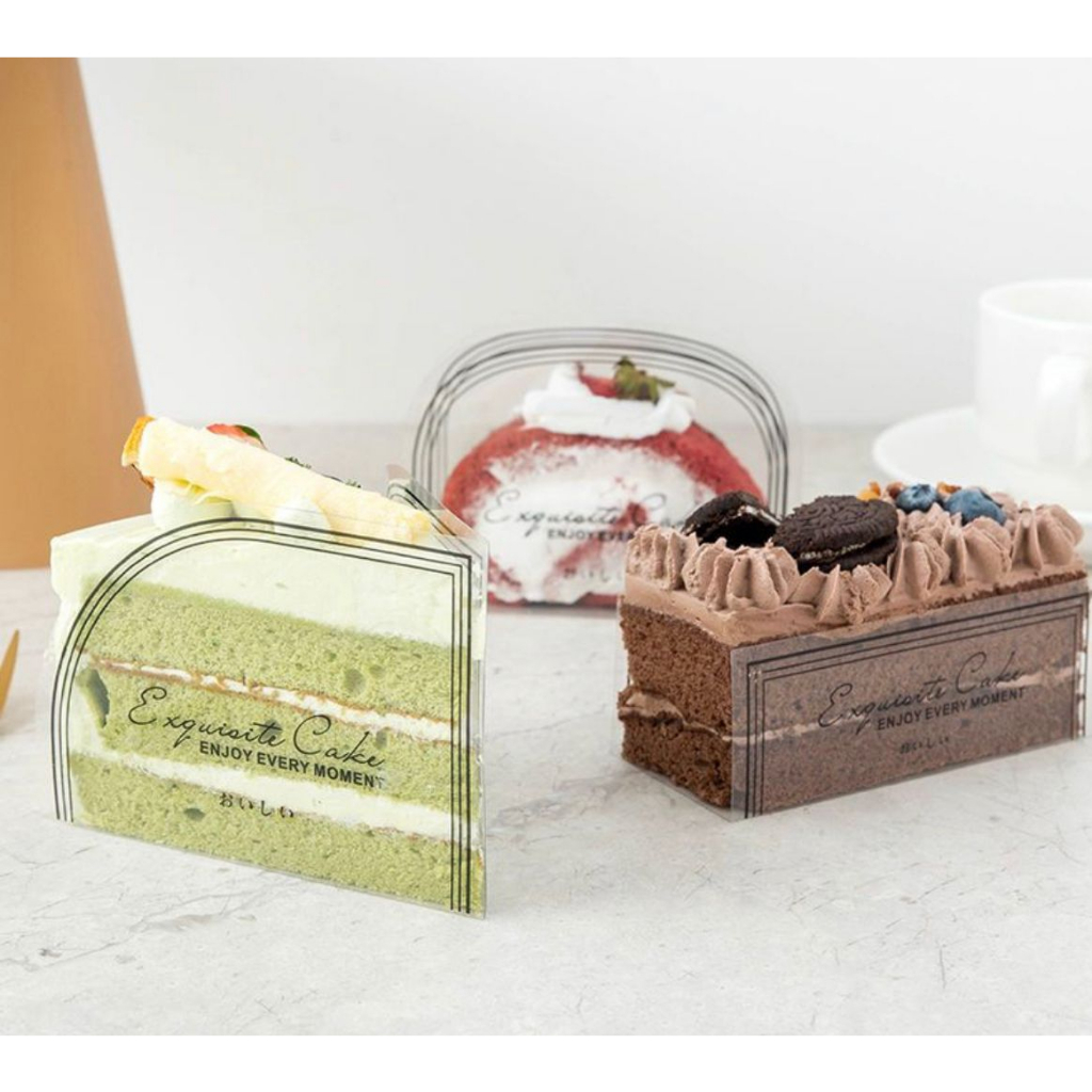 Ready Stock in MSIA!!! Slice Cake Swiss Roll Tranparent Holder/6~8inch ...