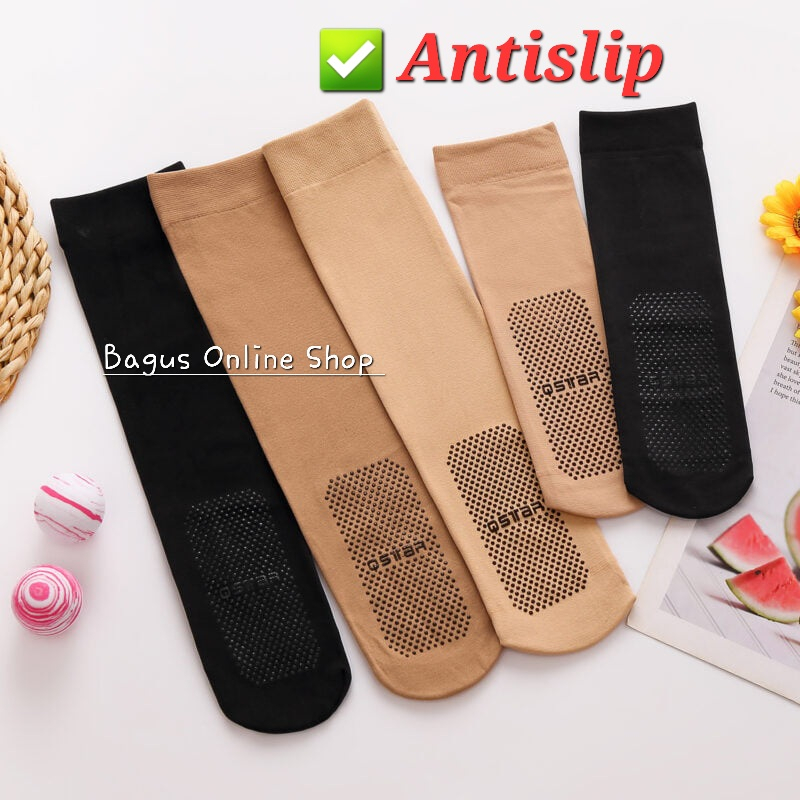 Stokin MUSLIMAH ANTISLIP SOCKS Tebal Aurat wudhu Stocking Soka Sarung ...