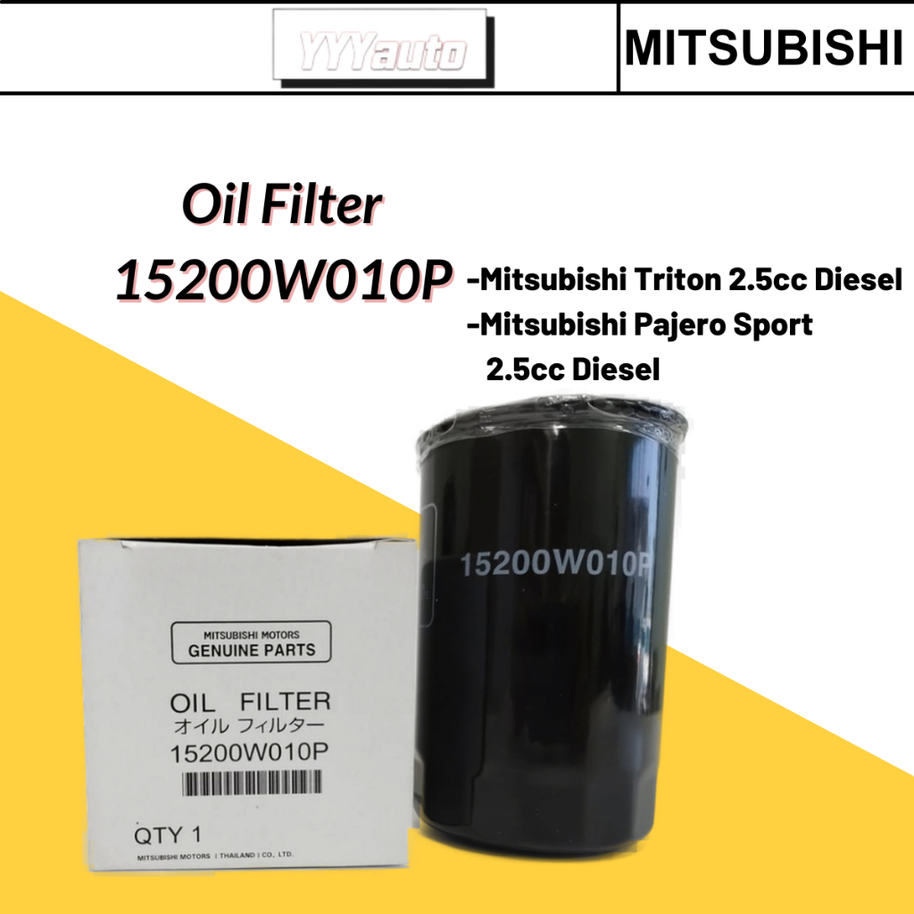 Mitsubishi Oil Filter for Mitsubishi Triton & Pajero Sport 2.5cc Diesel ...