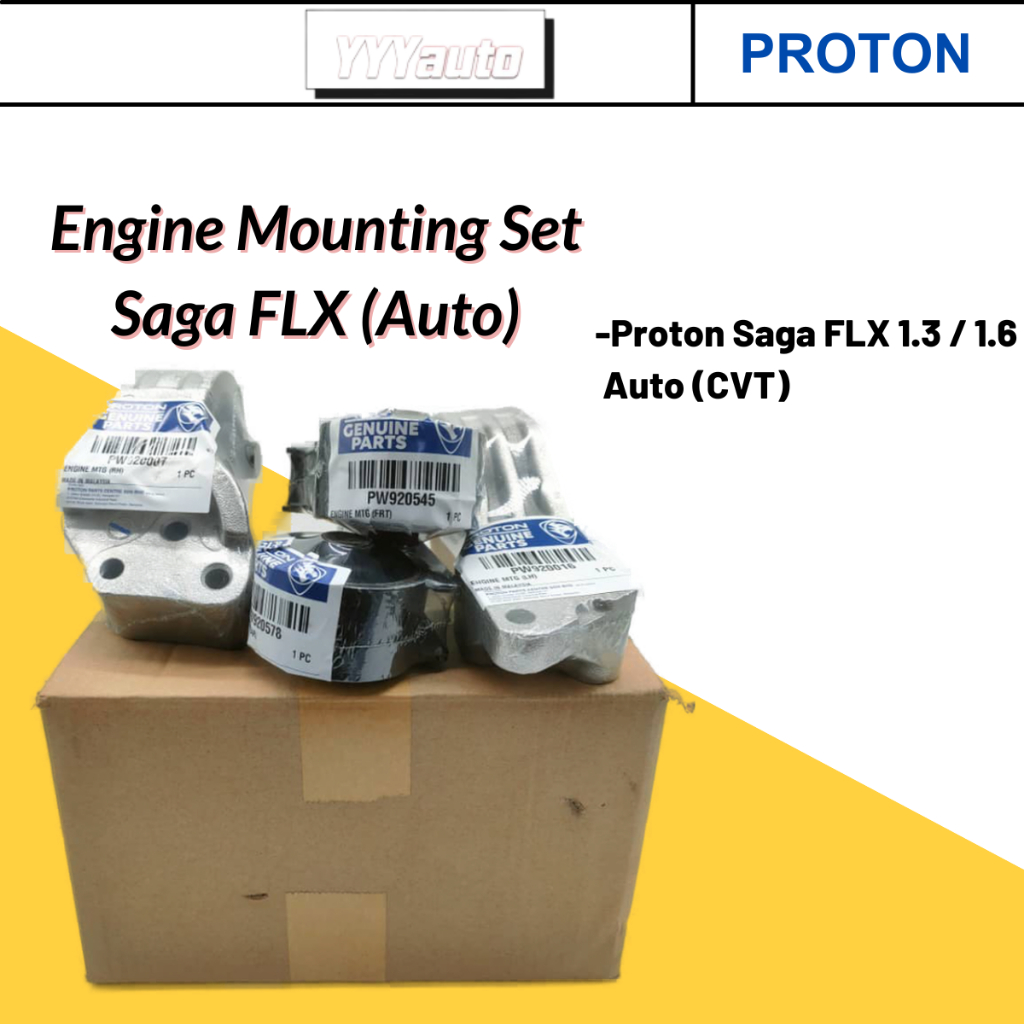 ORIGINAL PROTON PARTS SAGA FL FLX SE 1.3 /1.6 CVT ENGINE MOUNTING SET ...