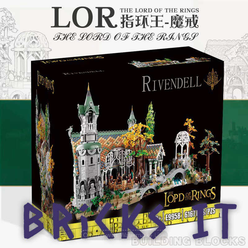 Lepin Lord of The Rings Rivendell Building Block Bricks Compatible Set ...