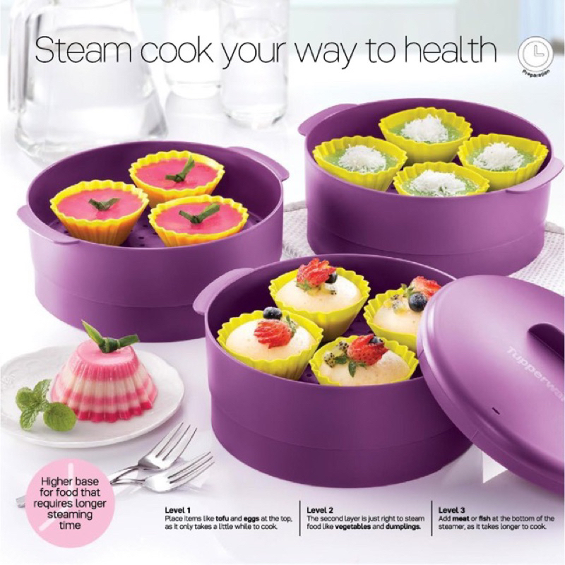 Tupperware Steam It 3 Tier | Shopee Malaysia