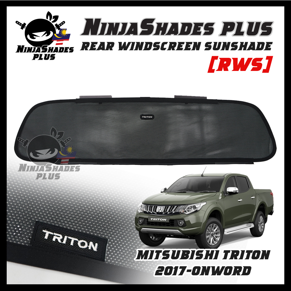 NinjaShades PLUS Mitsubishi Triton 2017-2023 [RWS] REAR Windscreen Car ...
