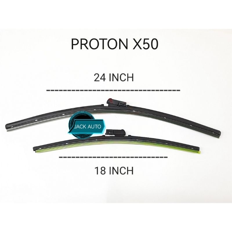 WIPER BLADE SET FRONT PROTON X50 (18 INCH + 24 INCH) | Shopee Malaysia