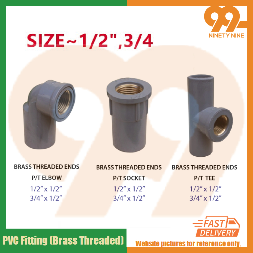 PVC Fitting | | KITA 1/2" 3/4" 15mm 20mm P/T Elbow Tee Socket with ...