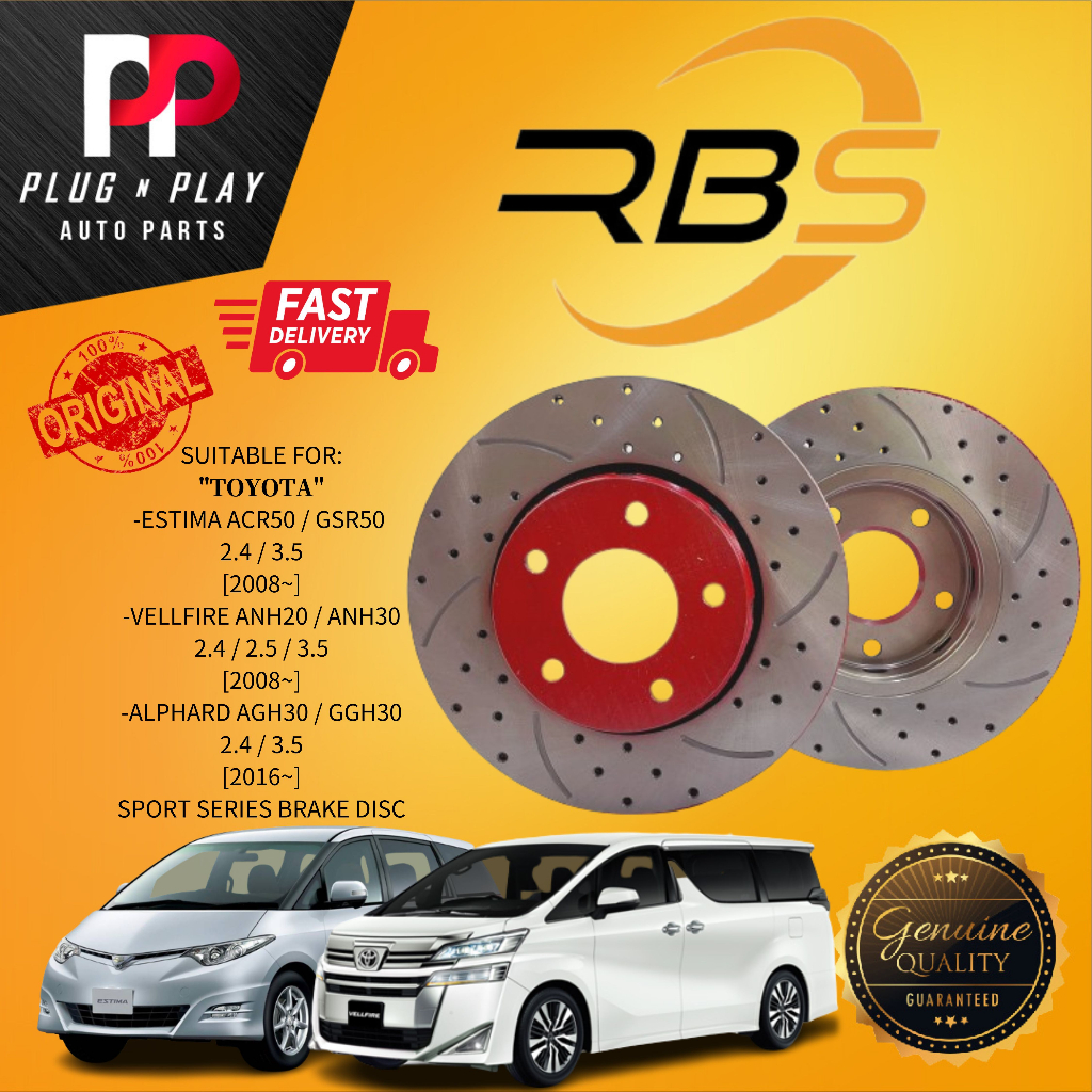 TOYOTA ESTIMA ACR50 / VELLFIRE ANH20 / ALPHARD AGH30 FRONT (DEPAN) RBS ...