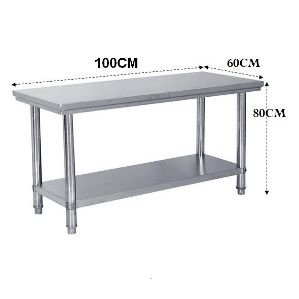 MEJA BUDGET STAINLESS STEEL 100&120CM不锈钢工作枱WORK TABLE WORK BENCH /MEJA ...