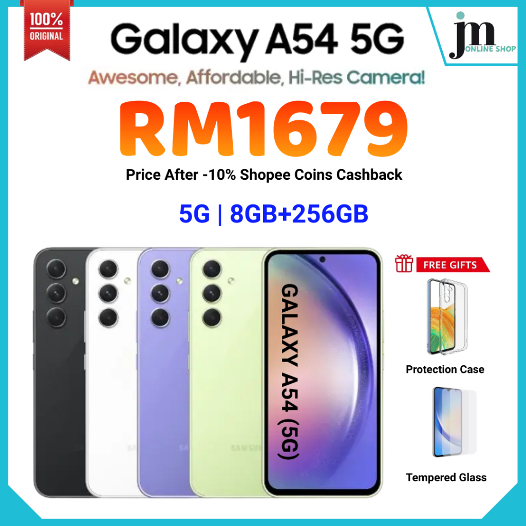 Samsung Galaxy A54 5G | 8GB + 256GB | 6.4” AMOLED | 5000mAh Battery ...