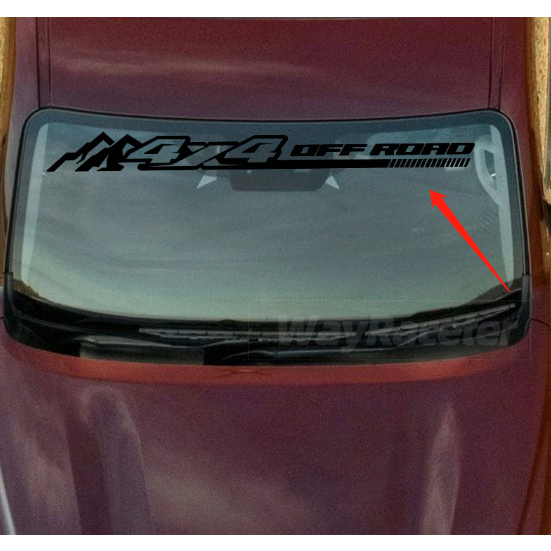 4x4 windscreen rear sticker for hilux revo vigo nissan navara isuzu ...