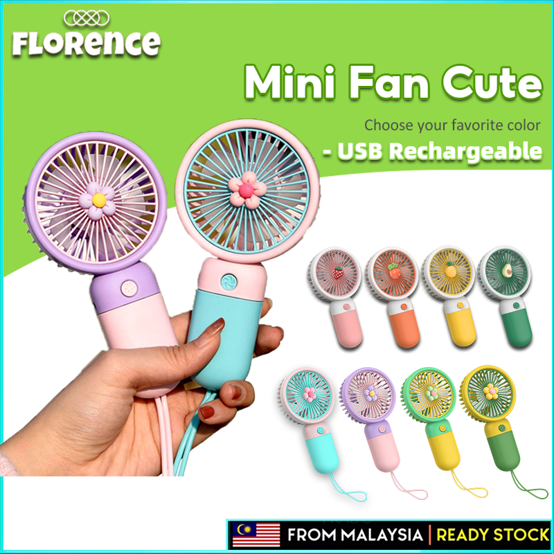 Kipas Mini / Portable Handheld Fan / USB Fan Strong Wind / Cute Mini ...