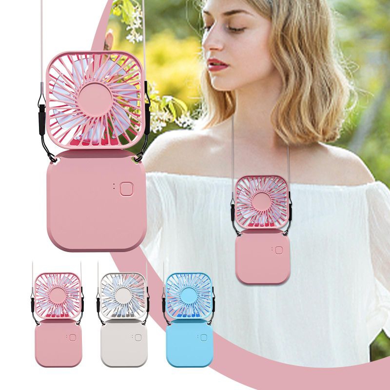 Mini Folding Hanging USB Neck Fan Pocket Fan kipas leher | Shopee Malaysia