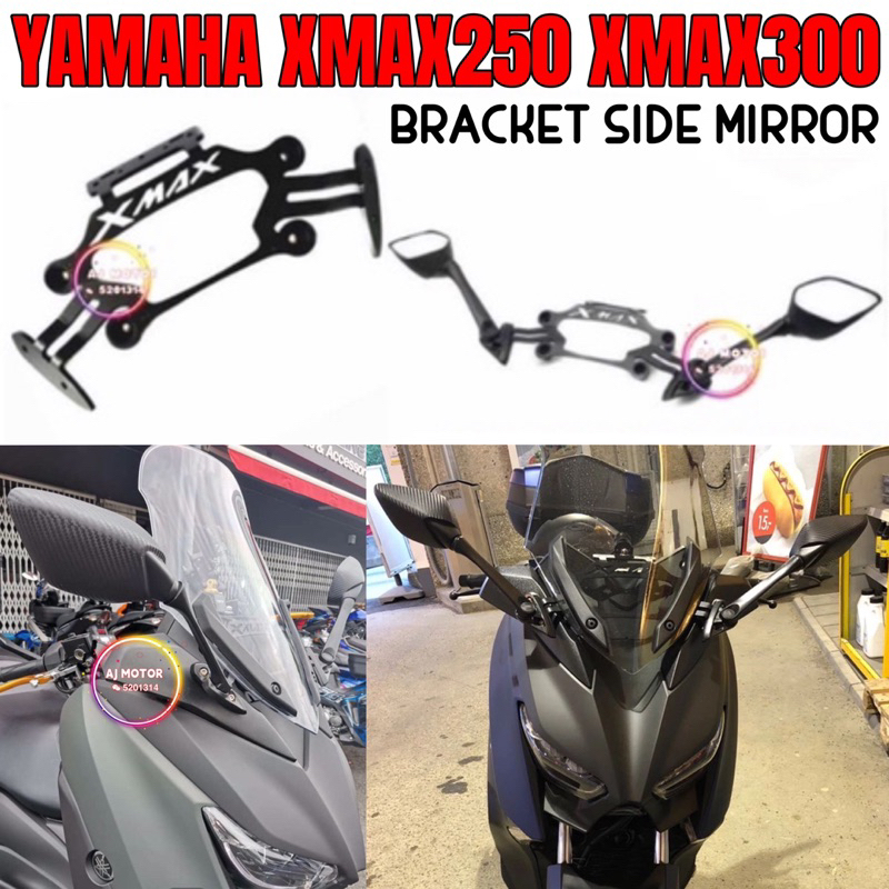 YAMAHA XMAX250 XMAX300 SIDE MIRROR BRACKET XMAX 250 300 COWLING VISOR ...