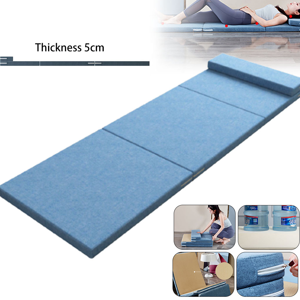 200cm*70cm*5cm Four Folding Nap Pad 5cm Foldable Mattress Sponge Single ...